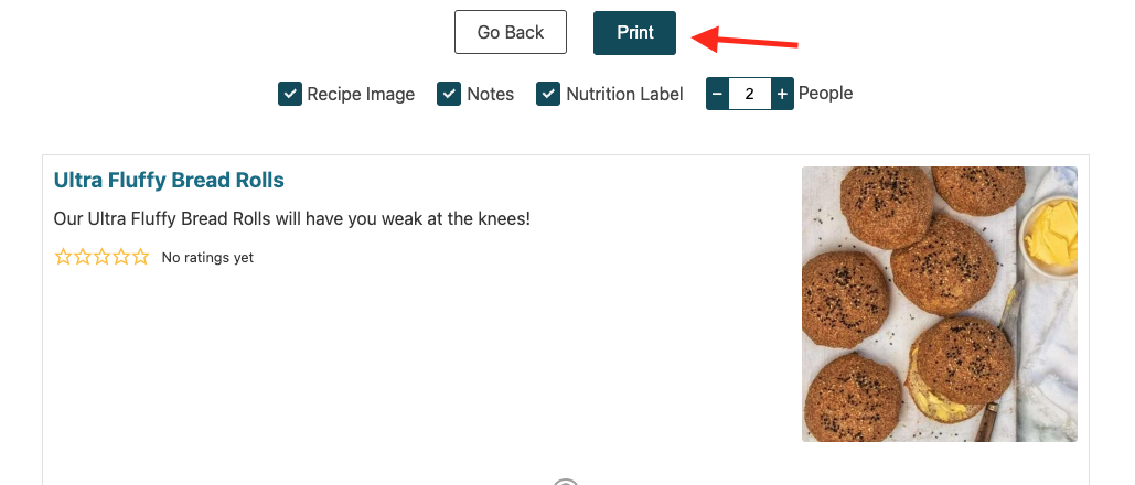 How do I print recipes from the program? – Knowledge Base